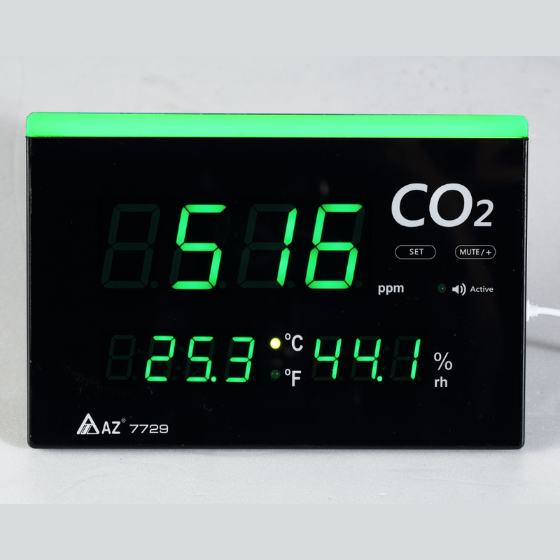 7729 AZ NDIR Monitor de CO2, humedad y temperatura para montaje en ...