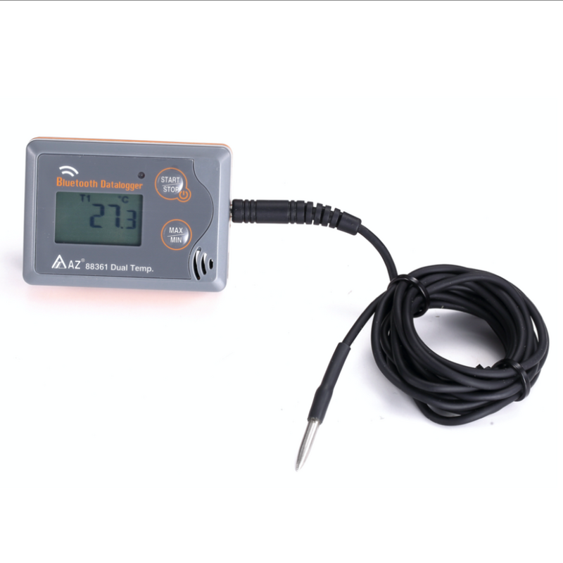 Bluetooth Dual Channel Temperature Logger for Cold Chain | AZ ...
