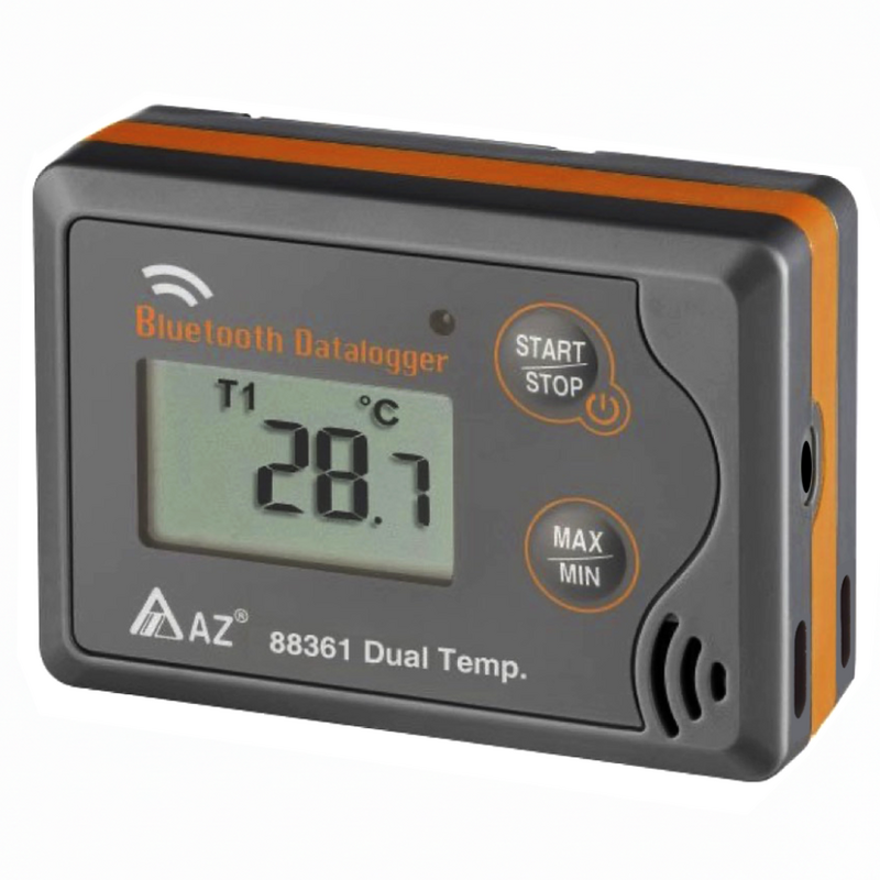 Bluetooth Dual Channel Temperature Logger for Cold Chain | AZ ...