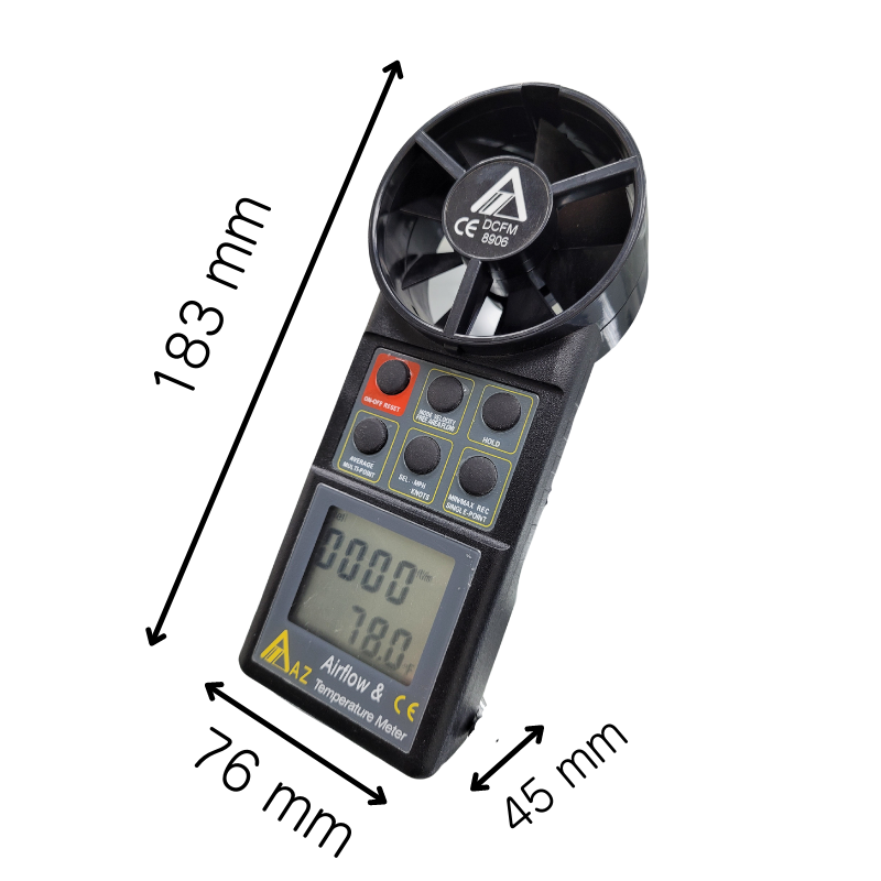 Temperature Anemometer, 8906 AZ EB - AZ Instrument Corp.